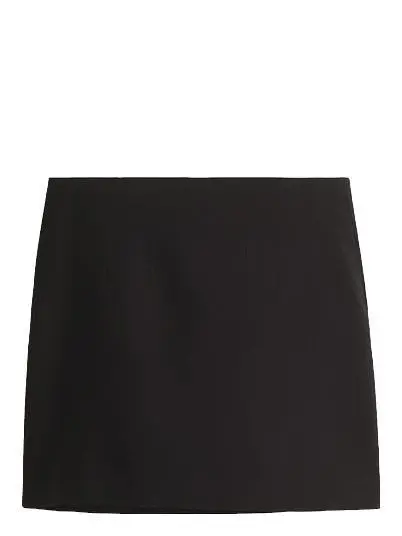 H&m Fitted Mini Skirt - Black