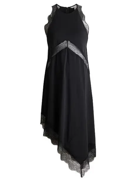 H&m Mama Lace-trimmed Midi Dress - Black