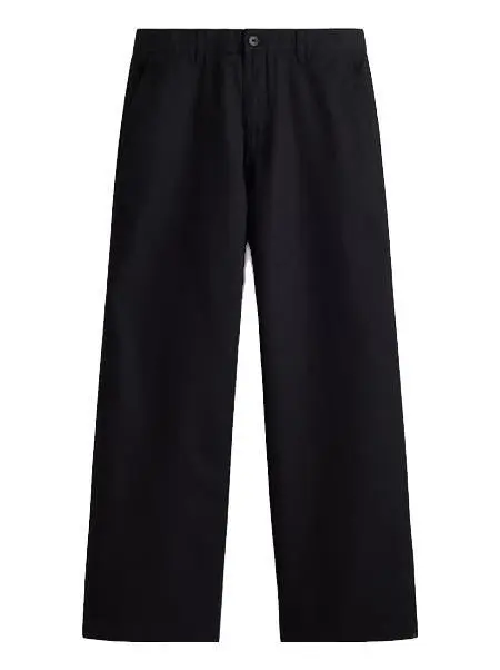 H&m Loose Fit Cotton Chinos - Black