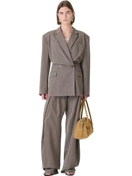 IRO PARIS Sunrise Double-breasted Blazer - Brown Terra