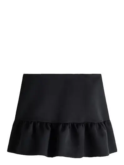 H&m Flared Mini Skirt - Black