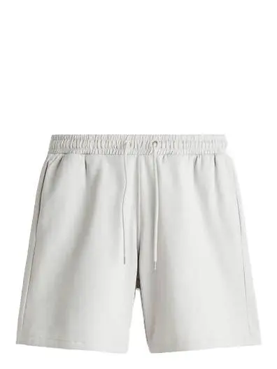 H&m Regular Fit Jersey Shorts With Drawstring Waist - Light Gray