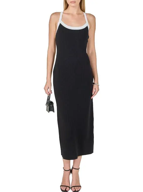 Endless Rose Knit Midi Dress - Black