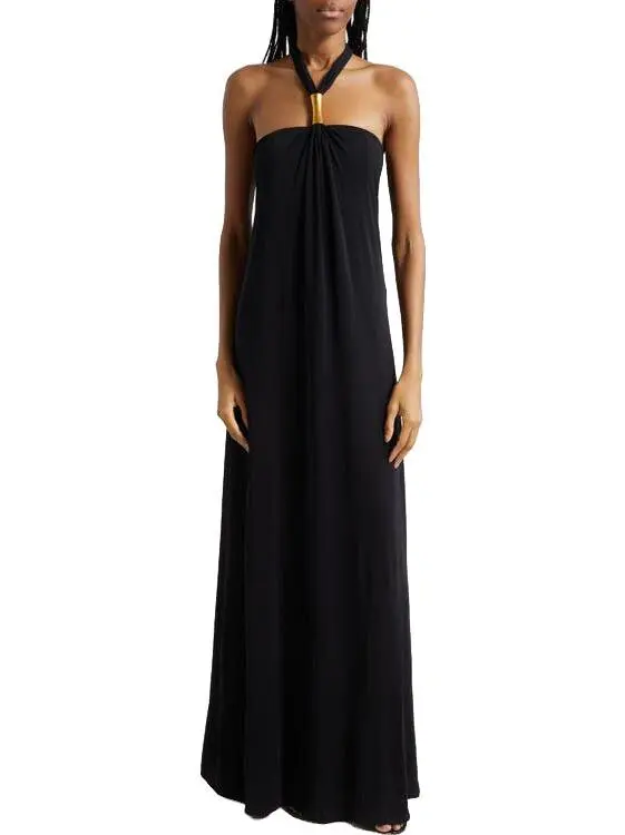 Ramy Brook Halterneck Gown - Black