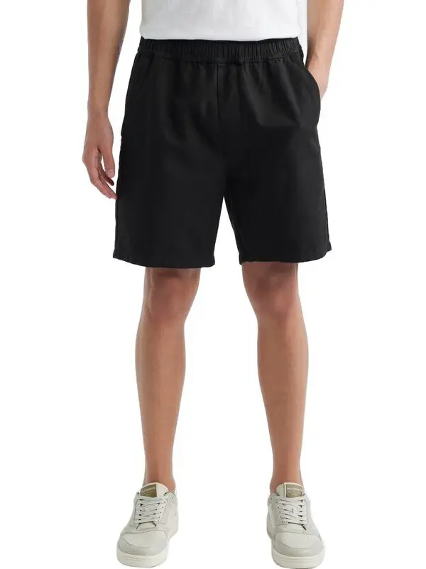 ALLSAINTS Folgate Cotton & Linen Twill Shorts - Shaded Black