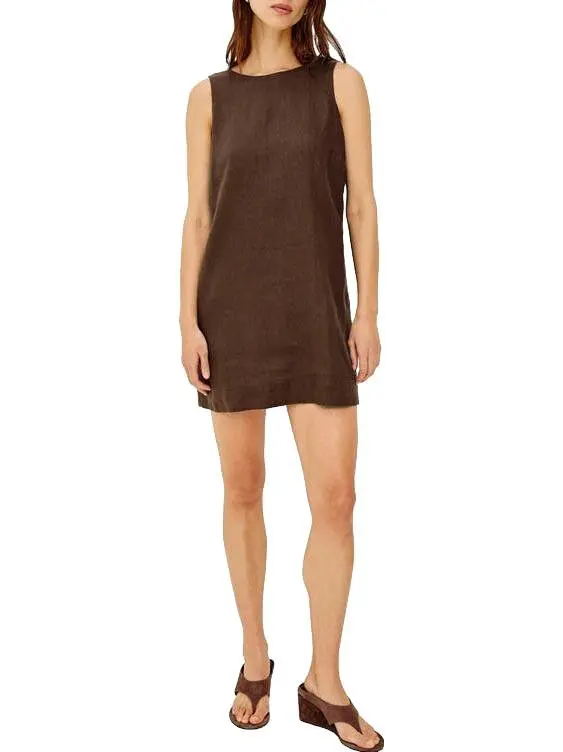 Rails Lindsey Linen Shift Dress - Espresso