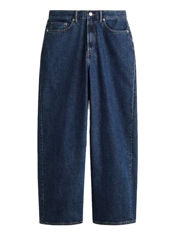H&m Baggy Fit Jeans - Dark Denim Blue