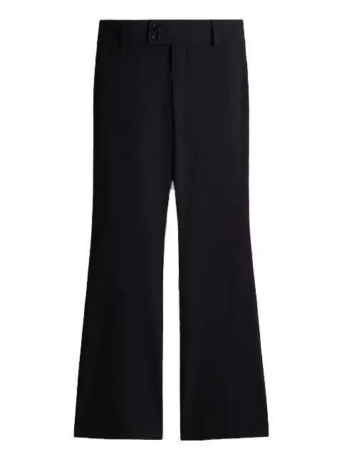 H&m Flared Tailored Trousers - Black