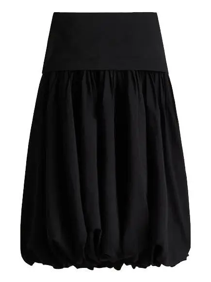 H&m Midi Balloon Skirt - Black