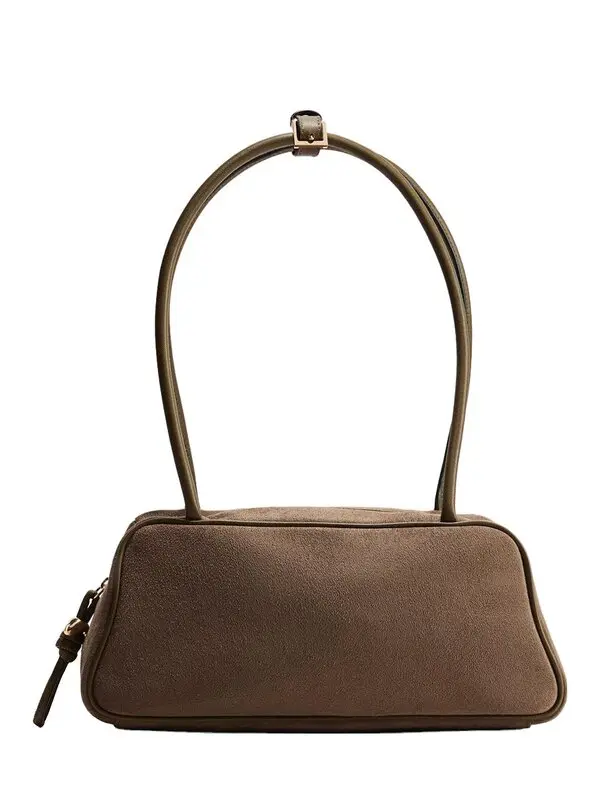 H&m Shoulder Bag With Knotted Detail And Buckled Straps - Beige