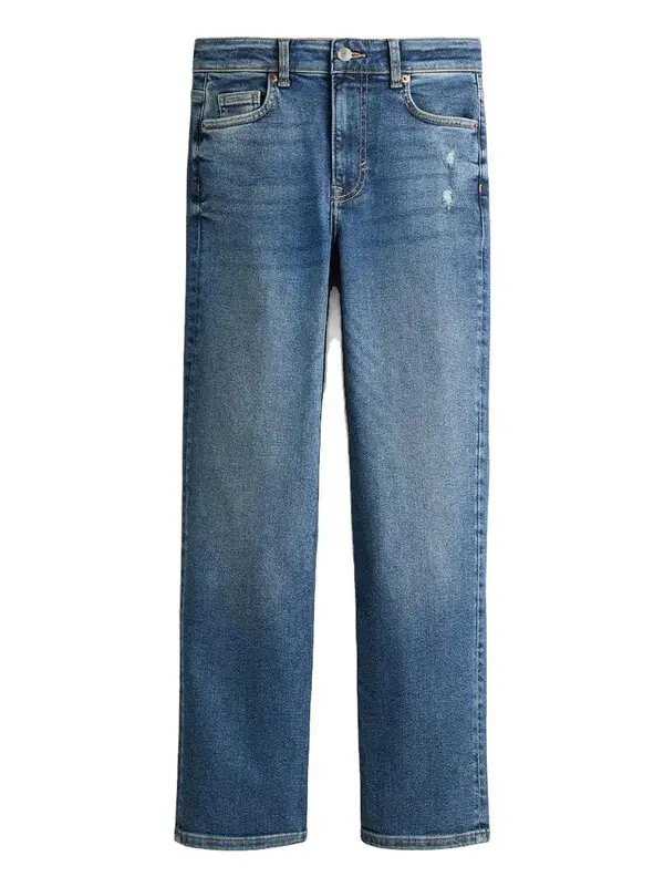 H&m High Waist Skinny Ankle Jeans - Denim Blue