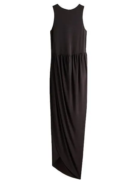H&m Sleeveless Tulip Skirt Maxi Dress - Dark Brown
