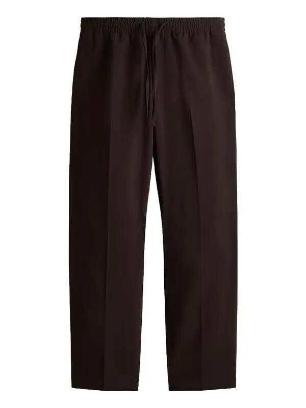 H&m Relaxed Fit Trousers - Dark Brown