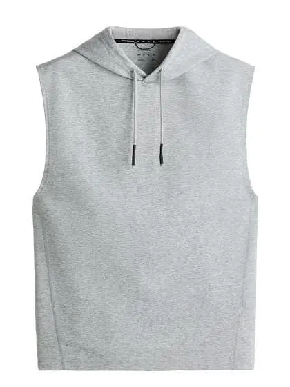 H&m Sleeveless Sports Hoodie With Drymove™ Technology - Gray Melange