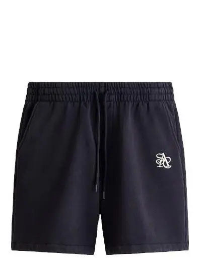 H&m Relaxed Fit Sweatshirt Shorts - Navy Blue