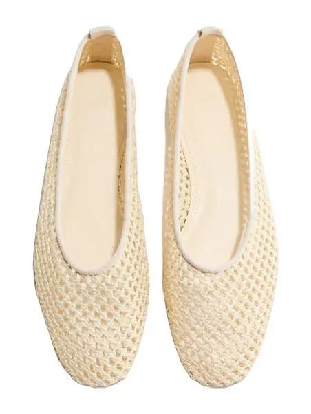 H&m Braided Ballet Flats - Cream
