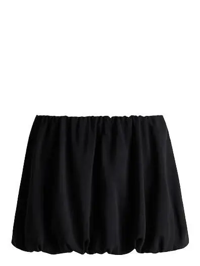 H&m Bubble Hem Skirt - Black
