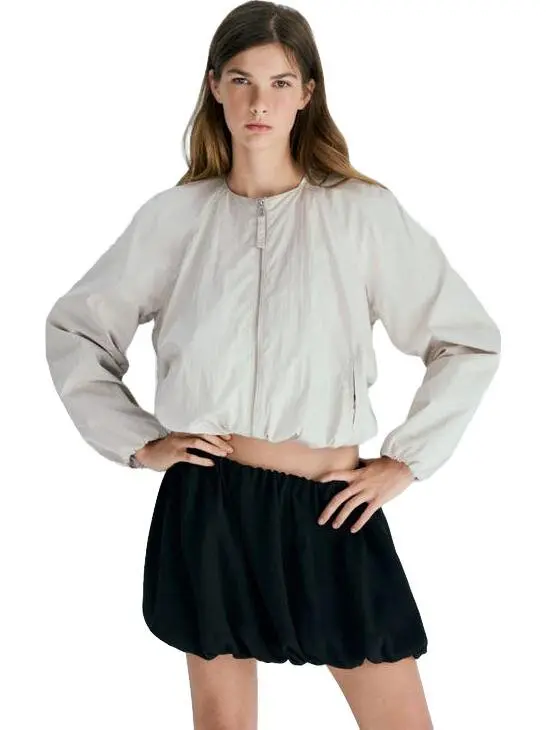 H&m Bubble Hem Mini Skirt - Black