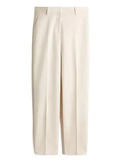 H&m Cigarette Trousers - Cream