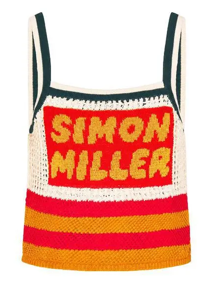 SIMONMILLER Dibby Crochet Top - Classic Dibby Graphic