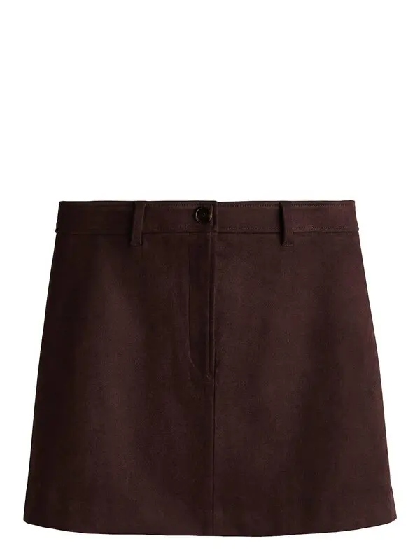 H&m A-line Mini Skirt - Dark Brown