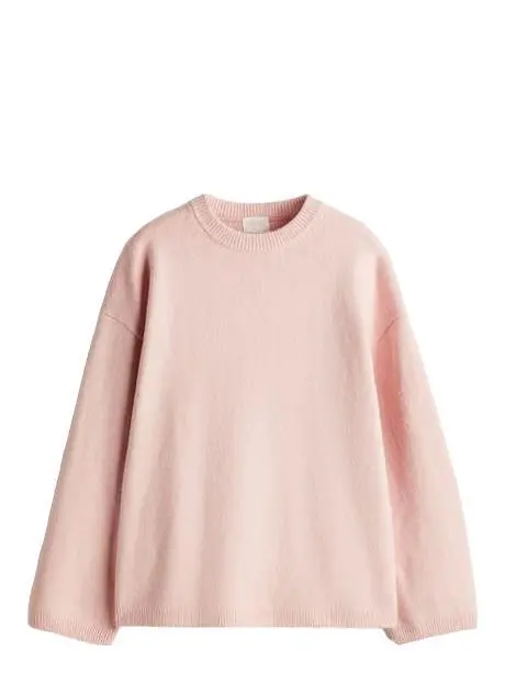 H&m Oversized Jumper - Powder Pink