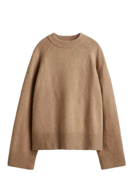H&m Loose-fit Jumper - Dark Beige