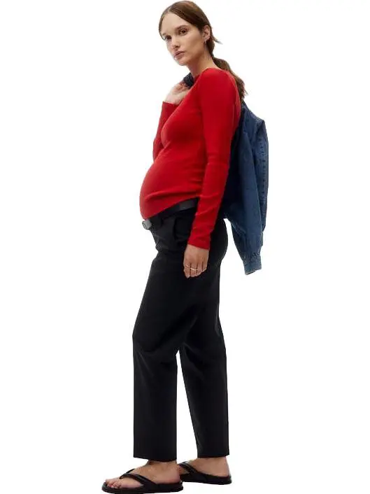 H&M Mama Cigarette Trousers - Black