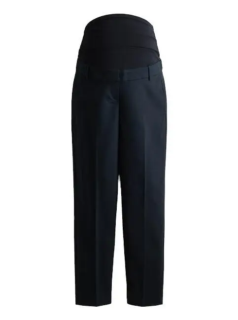 H&m Mama Cigarette Trousers Ankle Length - Navy Blue