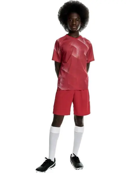 H&m Two-piece Soccer Set With Drymove™ Technology - Red/patterned