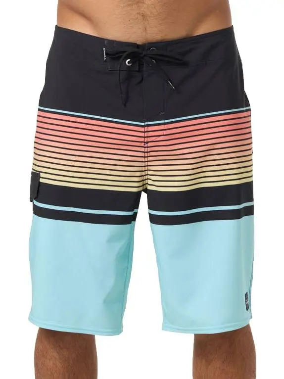 O'Neill Lennox Stripe Board Shorts - Canal Blue
