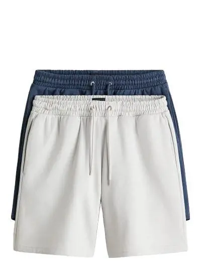 H&m 2-pack Regular Fit Sweatshorts - Dusty Blue