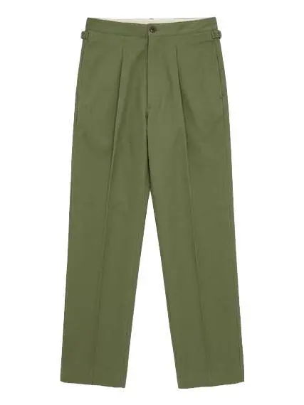FORTELA Oklahoma Cotton Canvas Trousers - Sage Green