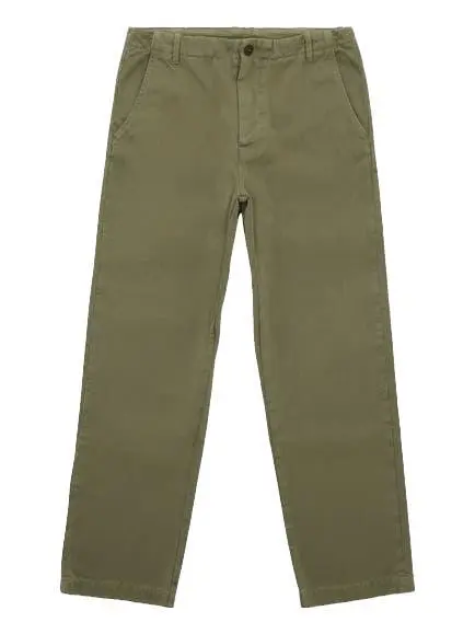 FORTELA Hector Herringbone Cotton Trousers - Sage Green