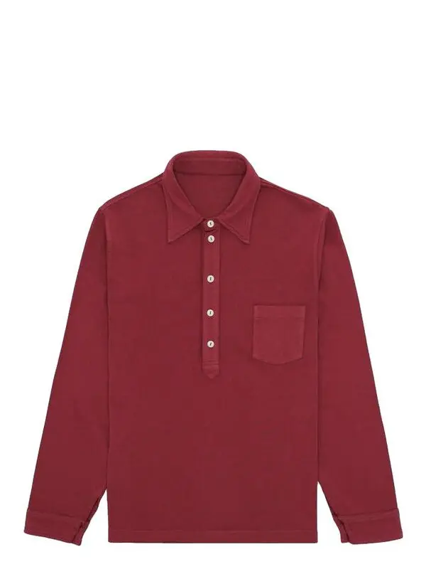 FORTELA Grayson Long Sleeve Polo - Purple