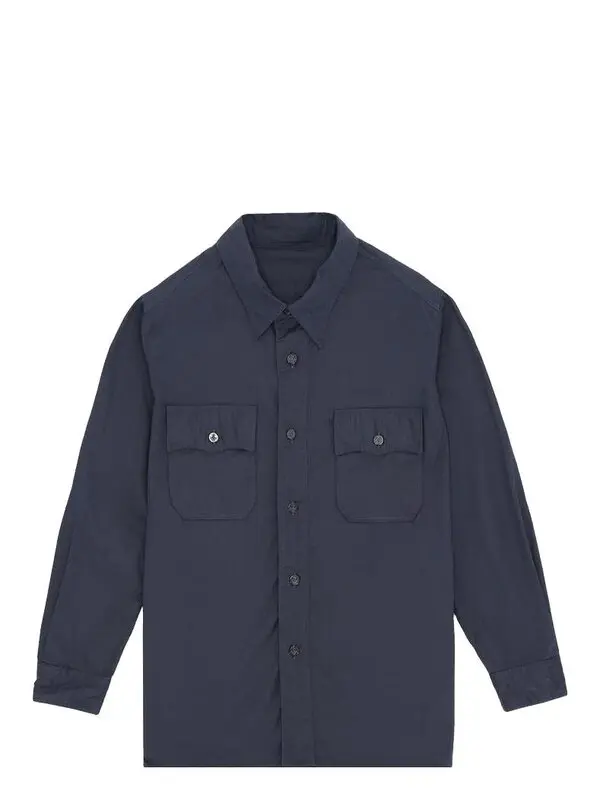 FORTELA Cpo 2.0 Cotton Drill Overshirt - Blue