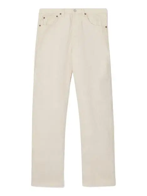 FORTELA Barney Five Pocket Loose Fit Denim - Ecru