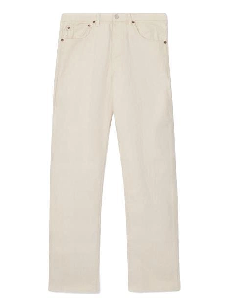 FORTELA Barney Five Pocket Loose Fit Denim - Ecru