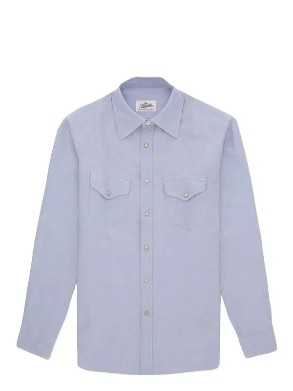 FORTELA Tex Texan Cotton Shirt - Light_blue