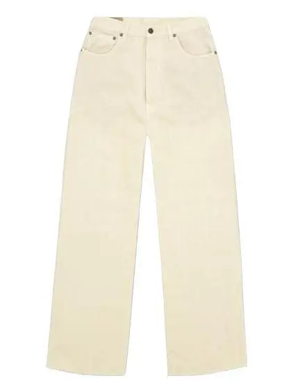 FORTELA Wide Leg Linen Trousers - White