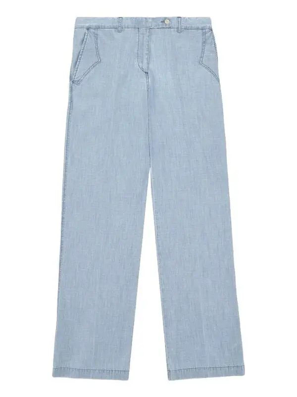 FORTELA Chambray Trousers - Bleach Wash