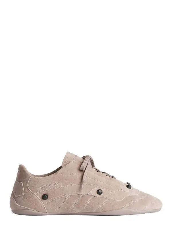 Balenciaga Suede Cowskin City Sneakers - Beige