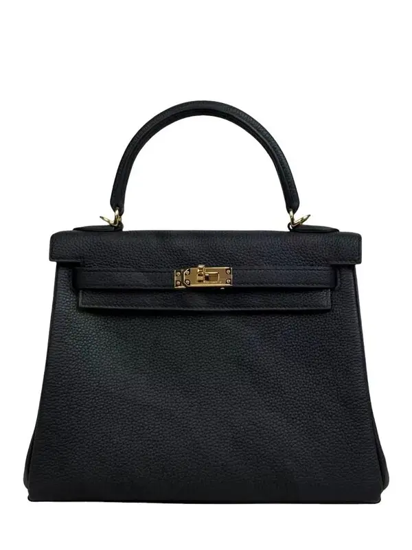 Hermès 25 Kelly Retourne Tote Bag - Black