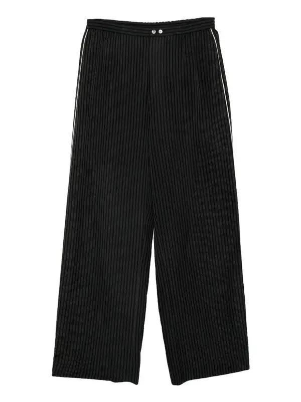 JNBY Pinstripe Wide-leg Trousers - Black