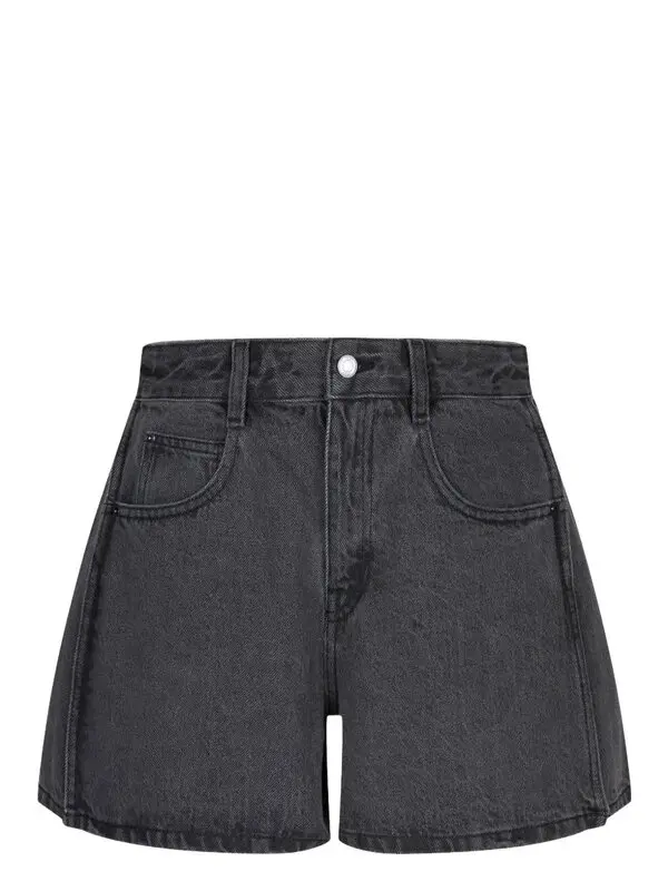 JNBY High-waisted Denim Shorts - Grey