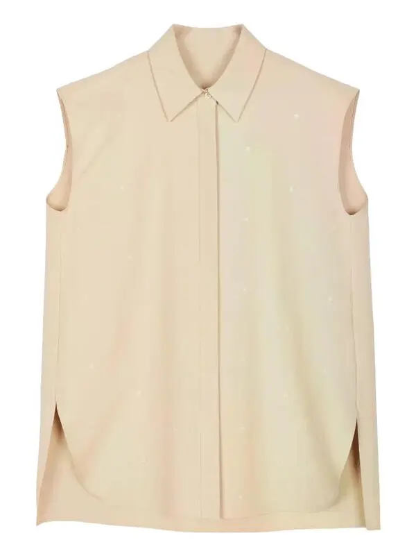 LESS Beaded-embroidered Vest - Neutrals