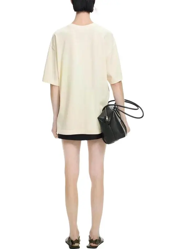 JNBY Floral Print Crewneck T-shirt - Neutrals
