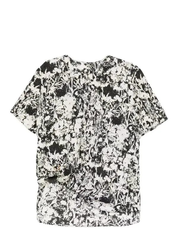 JNBY Floral Print Poplin Shirt - White