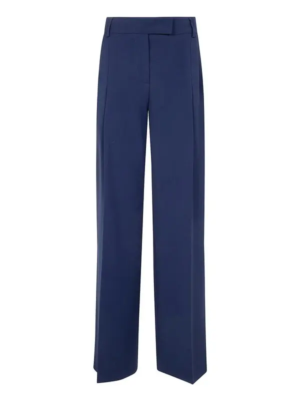 DRHOPE Belted Tailored Trousers - Blue
