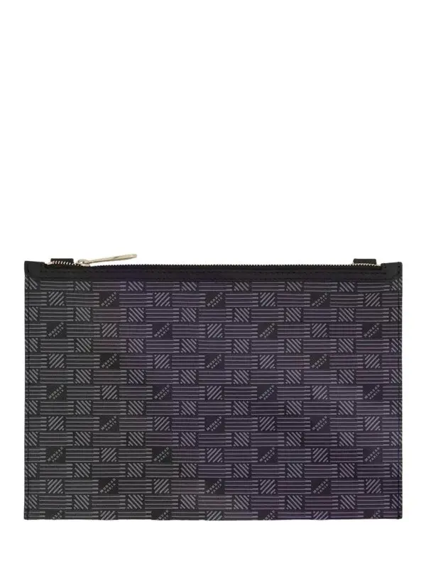 Moreau Saint Clutch Bag With Monogram Pattern - Black
